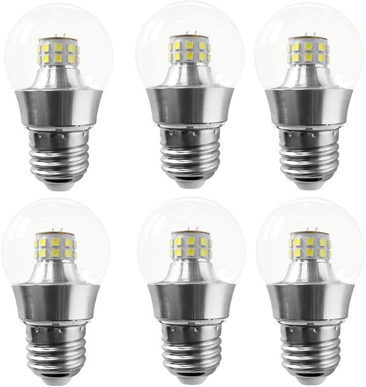 JKLcom G45 LED Bulb G45 5W Mini Globe LED Bulb LED Candelabra Bulb for ...