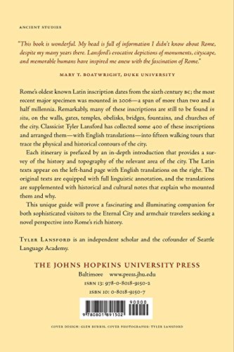 The Latin Inscriptions of Rome: A Walking Guide - Want It All