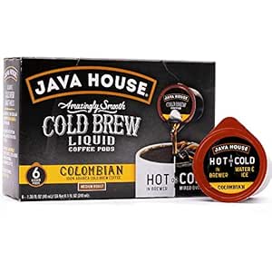 Amazon.com: JAVA HOUSE Cold Brew Coffee, Colombian Medium Roast Coffee ...