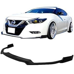 Amazon.com: Front Bumper Lip Fits 2016-2017 Nissan Maxima | Black PU ...