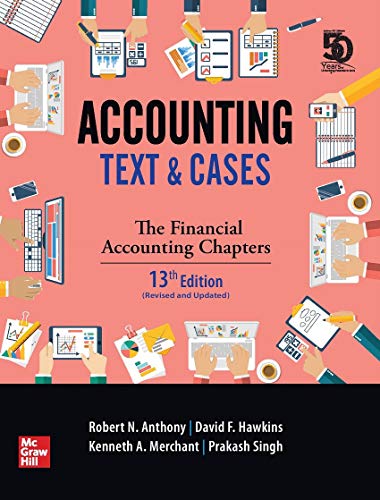 Accounting: Text & Cases, 13th Edition: Robert N Anthony, David Hawkins ...