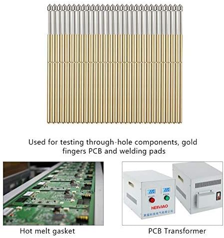 Keenso Spring Test Probe, 100 pcs P100-E2 Spring Test Probes Dia 1.5mm ...
