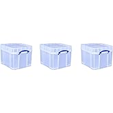 Amazon.com - Really Useful Box 9 Liter Plastic Stackable Storage Container with Snap Lid & Built ...