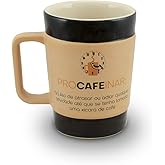 Ceraflame Caneca de Cerâmica Coffee To Go ''Vida Curta'', 150ml, Creme | Amazon.com.br