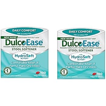 Amazon.com: DulcoEase Stool Softener Liquid Gels, 25 Count: Health ...