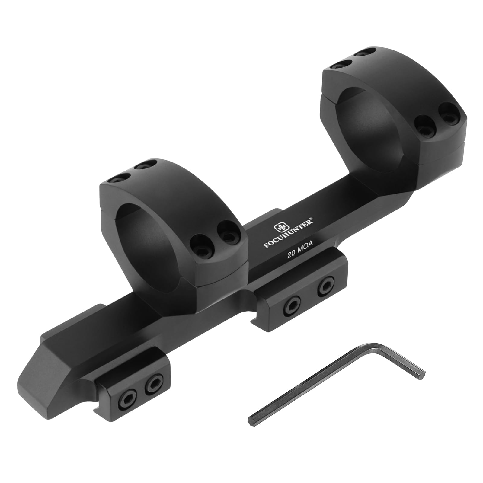 FOCUHUNTER 30mm Cantilever Scope Mount, Offset Dual Ring One-Piece ...