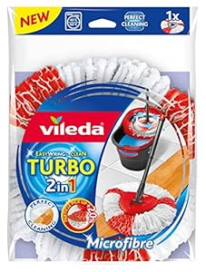 Vileda EasyWring and Clean Turbo 2-in-1 Microfibre Mop Refill Head ...