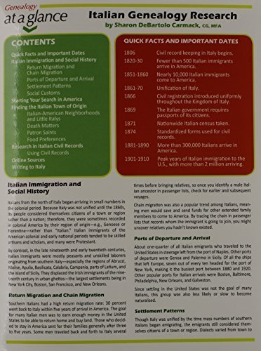 Italian Genealogy - Genealogy - InfoGuides at East Baton Rouge Parish ...