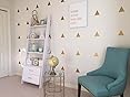 Amazon.com: Triangle wall pattern vinyl decal stickers (Gold, 4x4 set ...