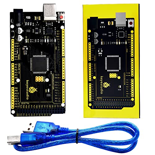 KEYESTUDIO Mega Board 2560 R3 for Arduino Project with USB Cable - CP2102 USB Serial Chip ...
