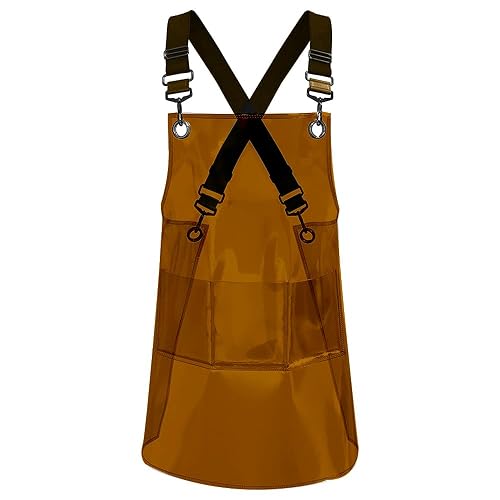 MIKI WELL Cross-back Adjustable Apron With 3 Pockets Hair Salon Work ...