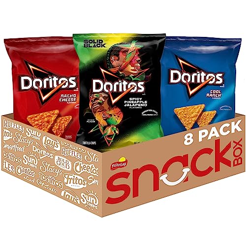 Doritos Solid Black Variety Pack, Spicy Pineapple Jalapeño, Nacho ...