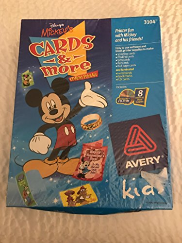 Disney's Mickey Mouse Cards & more CD-ROM print kit | Amazon price ...