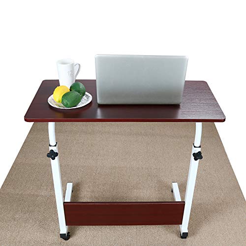 Movable Laptop Desk, VECDUO Household Mobile Bedside Table, Liftable PC ...