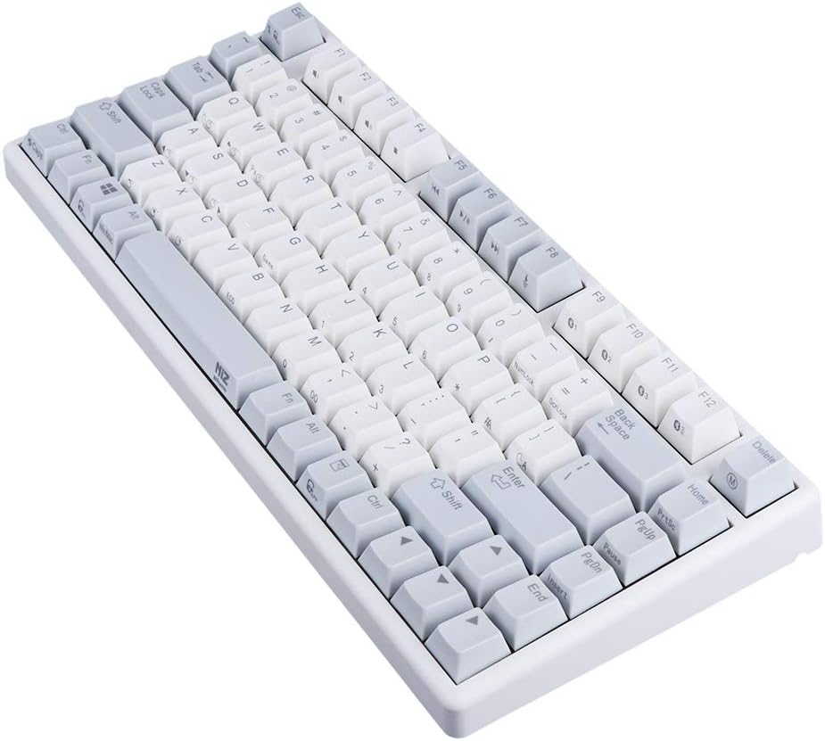 Epomaker NIZ Plum 84-keys Electro-Capacitive Keyboard Cherry MX Switch for Windows PC Gamers ...