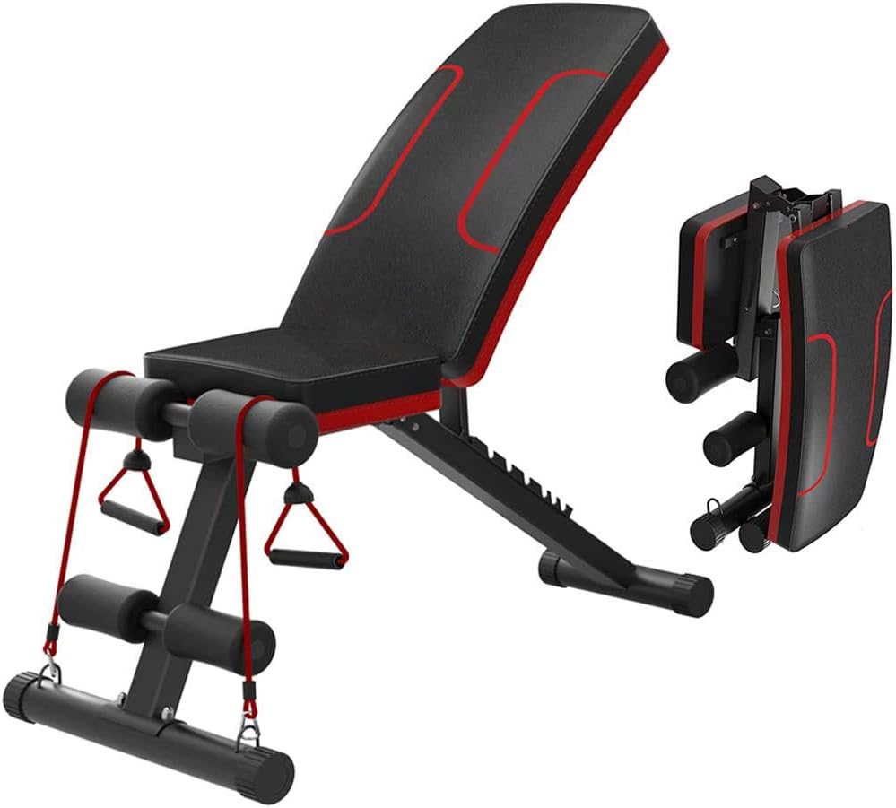 Weight Benches Multipropósito inclinar Banco Ajustable Plegable, Banco ...