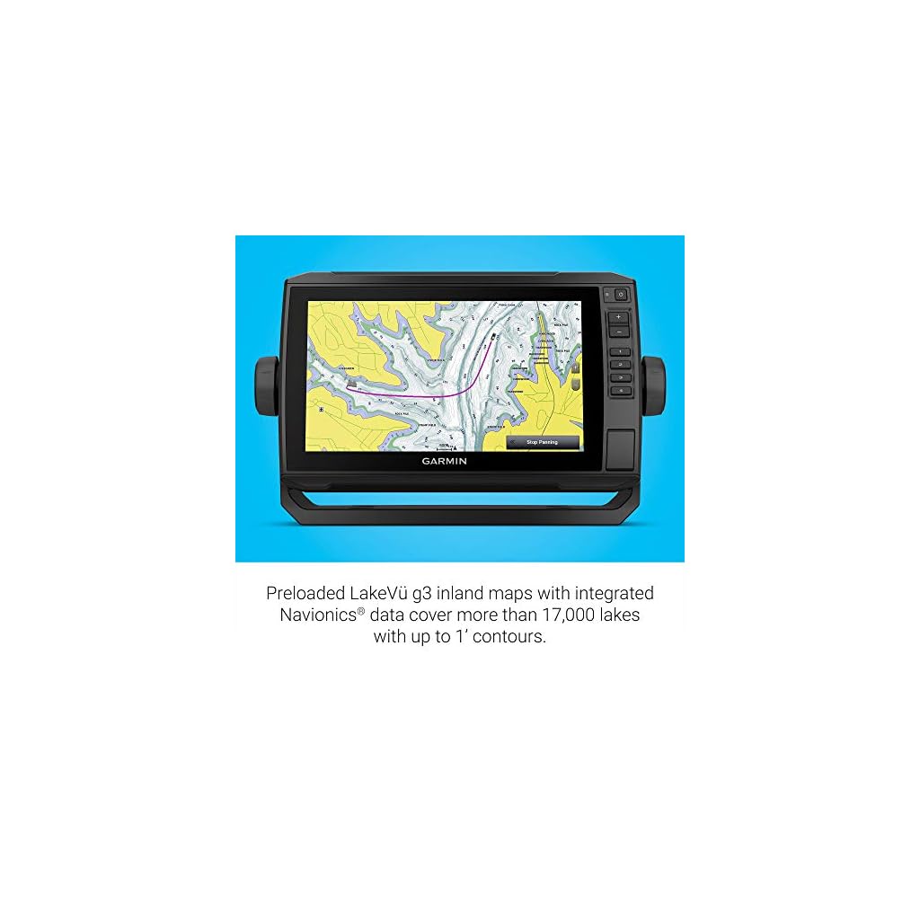 Garmin ECHOMAP UHD 93sv, 9″ Keyed-Assist Touchscreen Chartplotter with ...