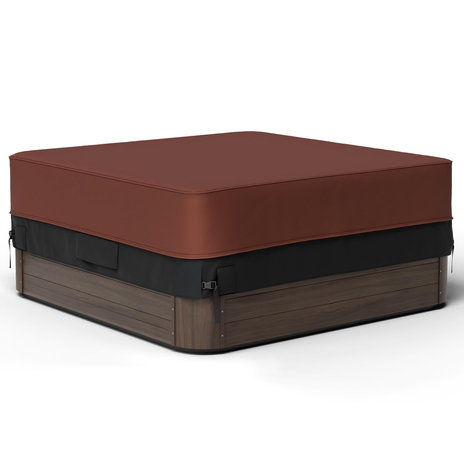 CFFNCH Hot Tub Cover - 600D Polyester Square Hot Tub Covers Waterproof ...