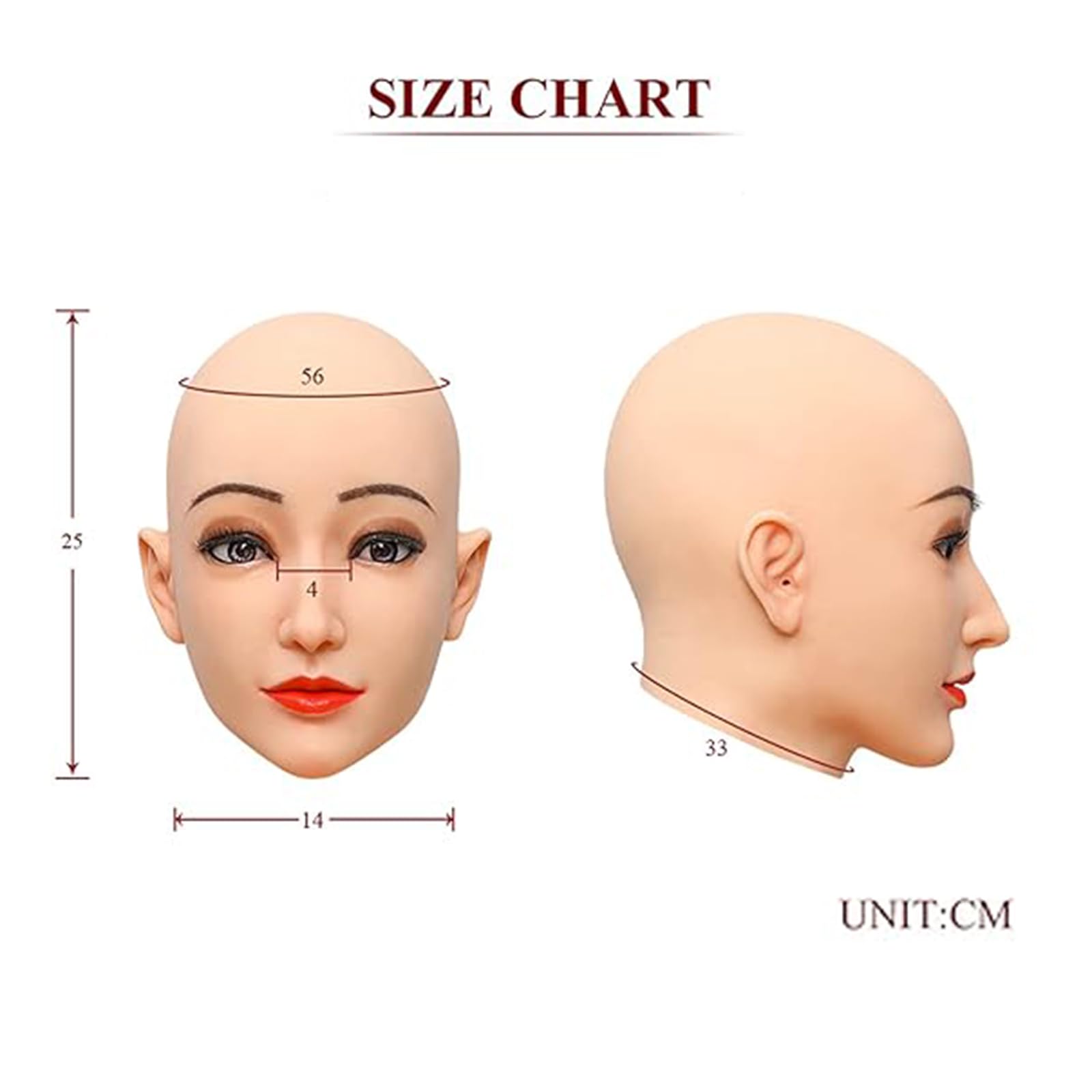 Mua ZWSM Realistic Silicone Full Head Mask Face Female Masquerade ...