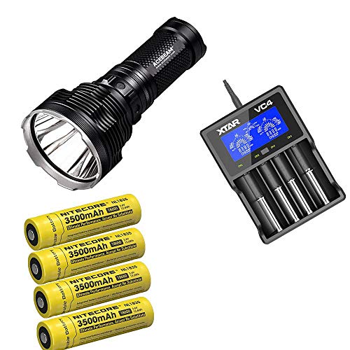 Bundle: Acebeam K70 Long Thrower High Intensity LED Flashlight XHP35 HI ...