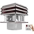 Amazon.com: Gemi Elettronica Chimney Fan Fireplace For Round Flue 20 cm ...