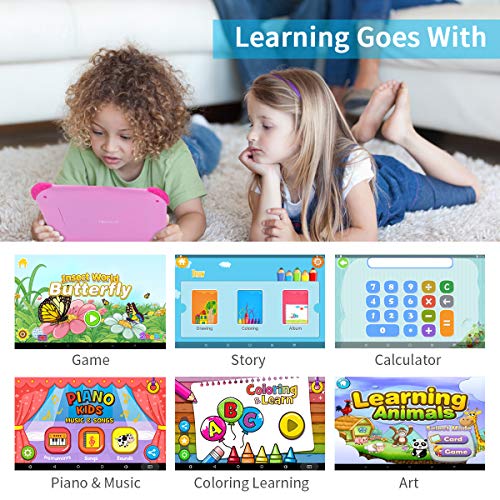 Beneve Kids Tablet 7 inch IPS HD Display Android Tablet for Kids ...