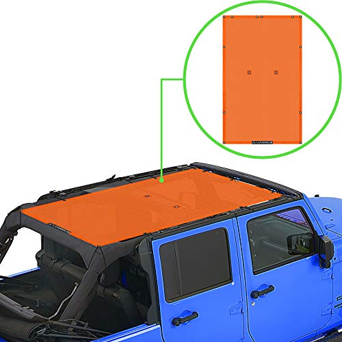 Alien Sunshade Jeep Wrangler JKU (2007-2018) – Full Length Mesh Sun ...