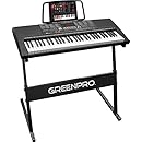 Amazon.com: GreenPro 61 Key Portable Electronic Piano Keyboard LED ...