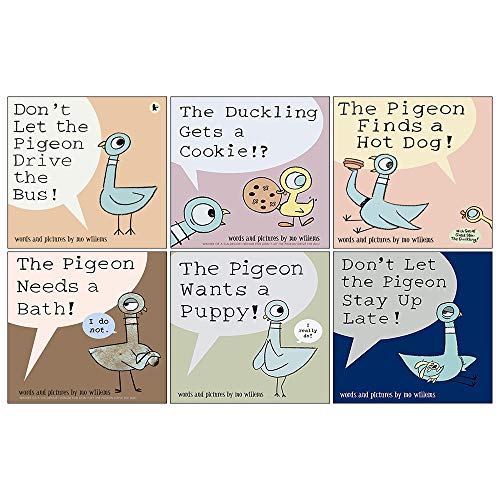 Don't Let the Pigeon Series 6 Books Collection Set by Mo Willems ...
