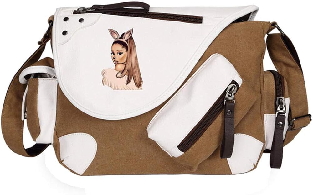 shoulder bag Ariana Grande multifunctional handbag canvas bag PU ...