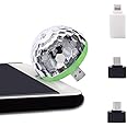 USB Party Lights Mini Disco Ball,Led Small Magic Ball Sound Control DJ Stage Light Colorful ...