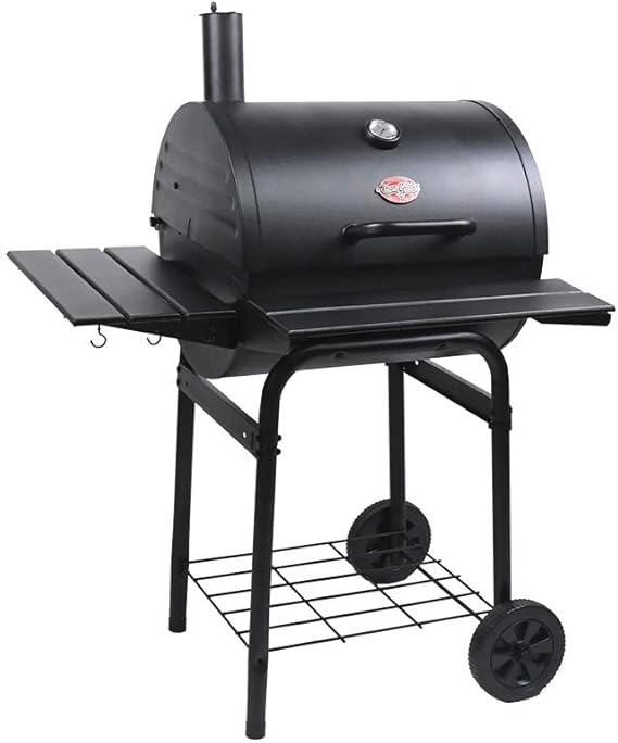 Char Griller Wrangler Charcoal BBQ with Metal Shelves - (Model: 2823 ...