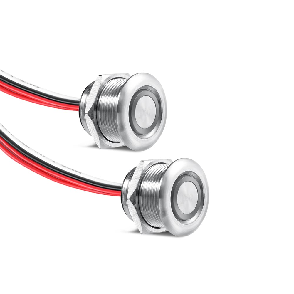 Obeaming 2-Pack 12V Light Dimmer,Max 6 Amps DC 12V 24V LED PWM Dimmer ...