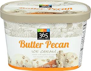 365 By Whole Foods Market, Ice Cream Butter Pecan, 1.75 Quart: Amazon ...