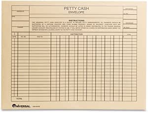 Amazon.com : Universal 30760 Petty Cash Envelope, 9 x 11-1/2, 100/Box ...