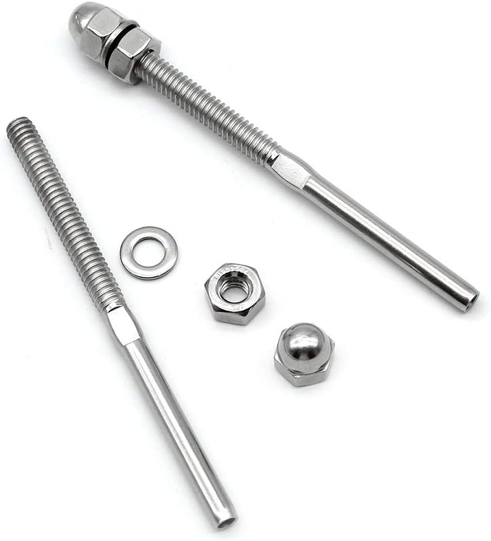 Dylan-EU 10 Pcs Threaded Cable Tensioners Marine Grade 316 Stainless ...