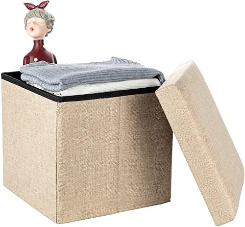 Storage Ottoman Cube Multi Functional Folding Storage Chests Foldable ...