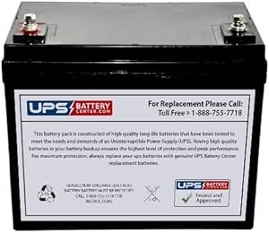 Amazon.com: 12V 60AH Group 34 Battery for Elevator Emergency Power ...