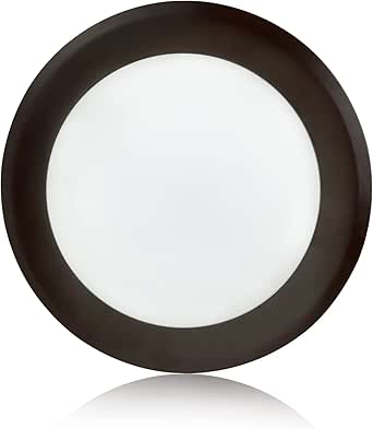 TOPELER 6 Inch LED Disk Light,15W Modern White Flush Mount Ceiling ...