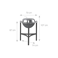 Dancook 1800 - - Großer Kugelgrill mit 54cm Grillrost und Seitentisch ...