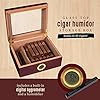 Mantello Royal Glass-Top Cigar Humidor - Cigar Box for 25-50 Cigars ...