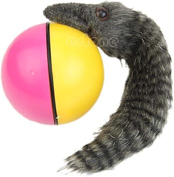 Weird Stuff Weazel Ball Motorized Appears Alive Cat Dog Toy Weasel ...
