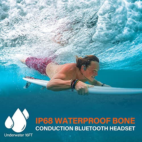 Bone Conduction Waterproof Bluetooth Headphones - Ultralight Swimming ...