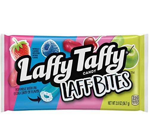 Amazon.com : Laffy Taffy Laff Bites Candy, 2 Ounce Bags - 24 Count ...