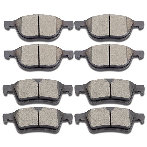 cciyu D1044 D1095 Front Rear Ceramic Brake Pads Kits 8pcs fit For Ford ...