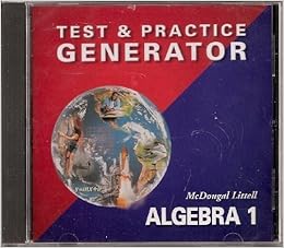 Amazon.com: McDougal Littell Algebra 1: Test and Practice Generator CD ...