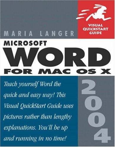 Microsoft Word 2004 for Mac OS X: Langer, Maria: 9780321304575: Books ...
