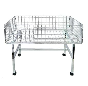 Amazon.com: AMKO DT2840 Dump Table with Casters, Chrome Finish ...