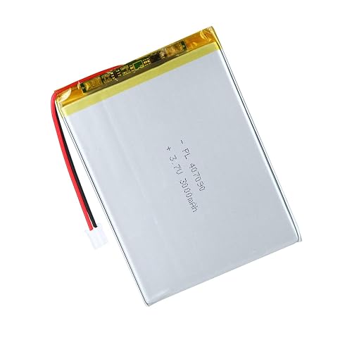Qimoo 407090 3.7V Lipo Battery 3000mAh 407090 Rechargeable Lithium ...