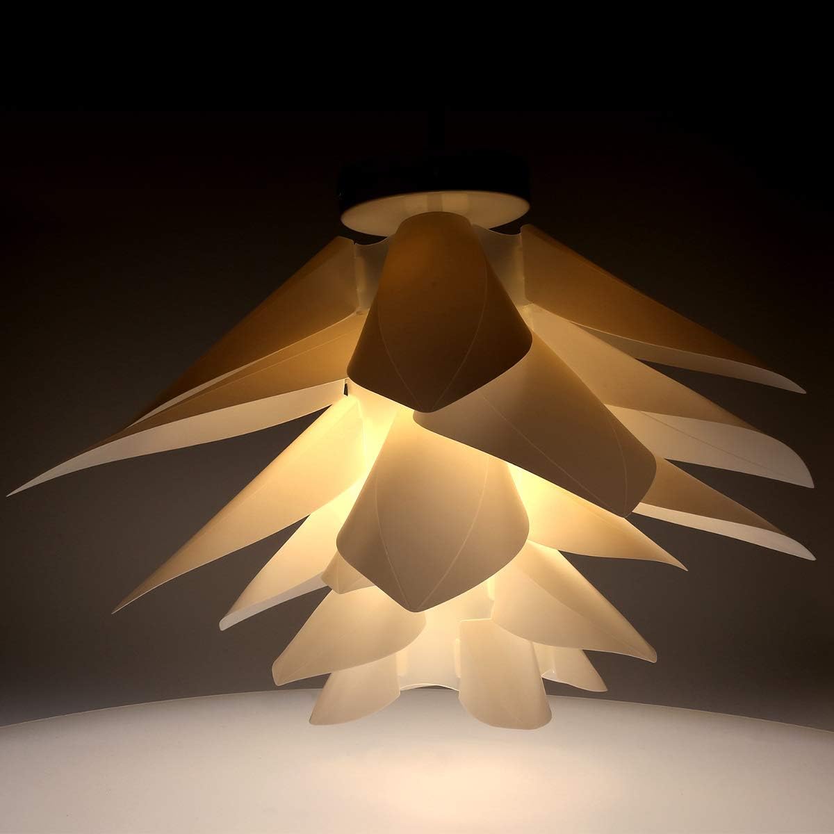 kwmobile DIY Puzzle Lampshade – Lotus Flower Jigsaw IQ Lamp Flower ...